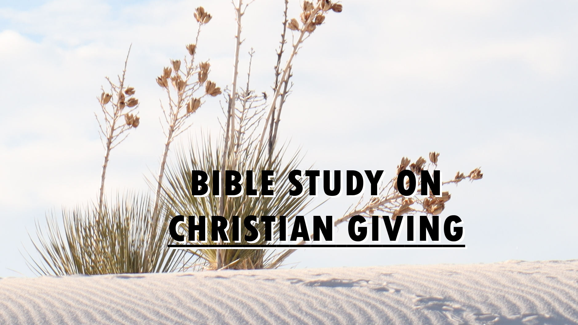 Bible Studies on CHRISTIAN GIVING from The Fishermen Ministry